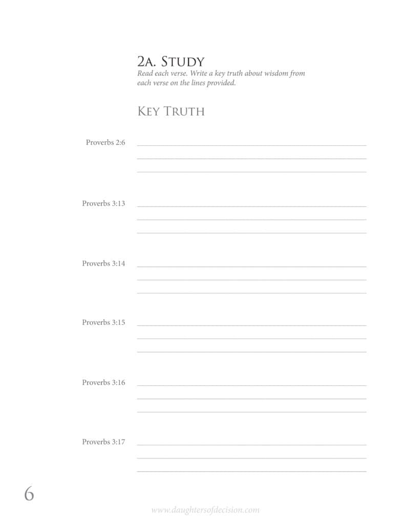 The Classic Edition Wisdom Bible Study - Daughters of Decision