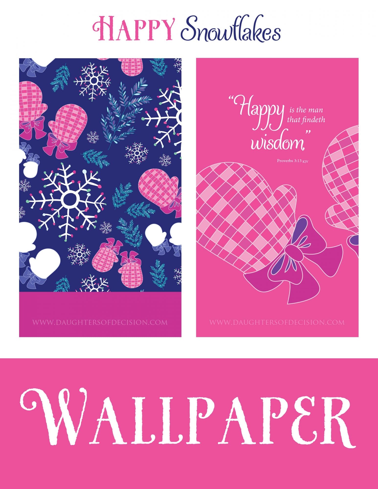 Happy Snowflakes Wallpaper - Daughters of Decision