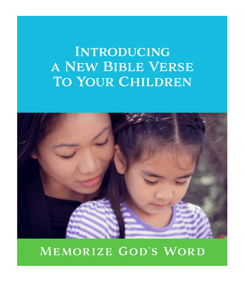Introducing A New Bible Verse To Your Children Daughters Of Decision