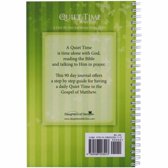 The A Quiet Time Journal - Five Verisons - by Daughters of Decision